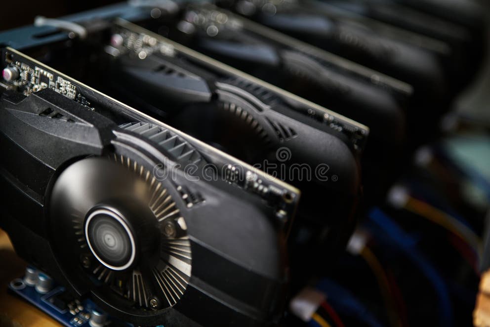 Graphic video Card stock photo. Image of ethereum, hashing - 97850950