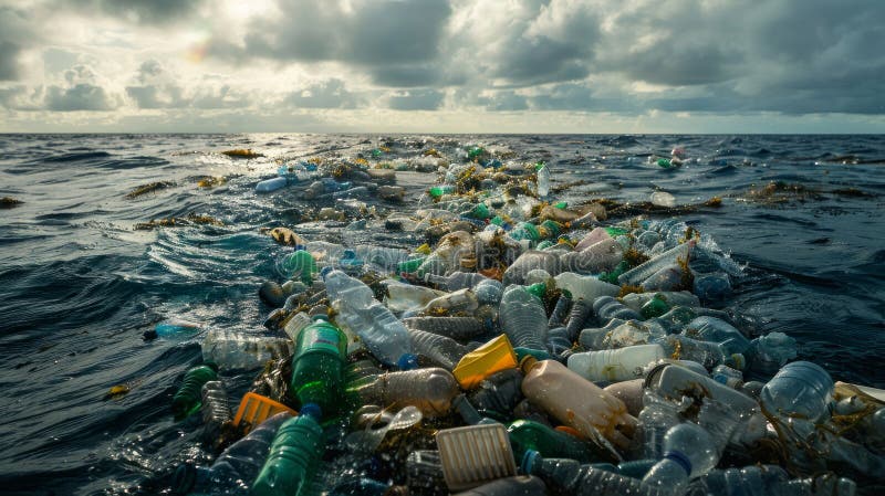Plastic Dispersion in the Ocean, Showing the Route of Plastic Waste and ...