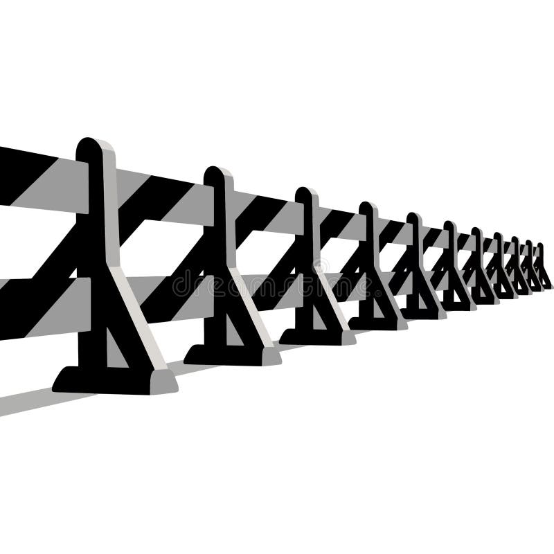 Graphic of Warning and Safety Barrier Icons Stock Illustration ...