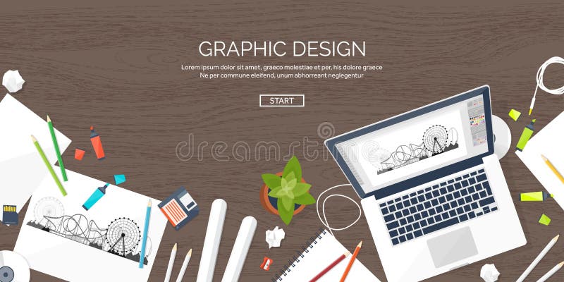 Graphic Web Design. Drawing and Painting. Development. Illustration ...