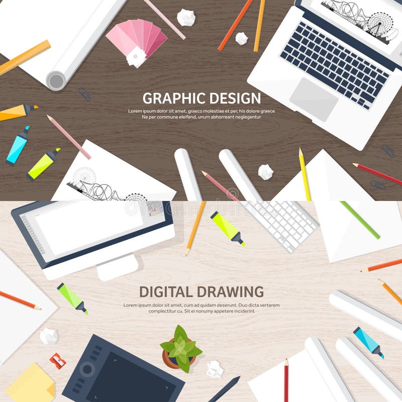 Graphic Web Design. Drawing and Painting. Development. Illustration ...