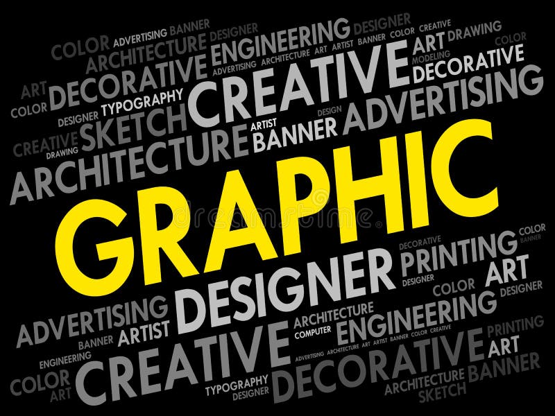 GRAPHIC word cloud stock illustration. Illustration of graphic - 200317368