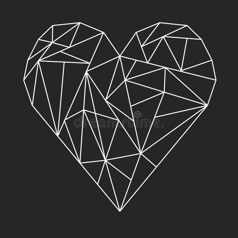 Graphical abstract heart stock vector. Illustration of background ...