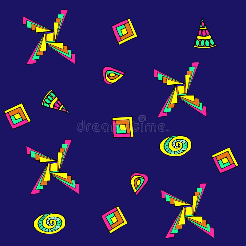 Graphical Abstract Picture of Geometric Figure Stock Vector ...