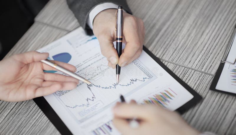 Graphical Analysis Graph Which Lies on the Desk in the Office Stock ...