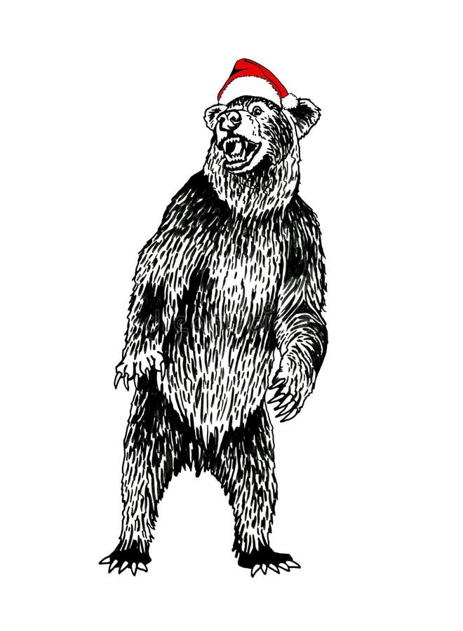 Strong Santa Black White Stock Illustrations – 91 Strong Santa Black ...