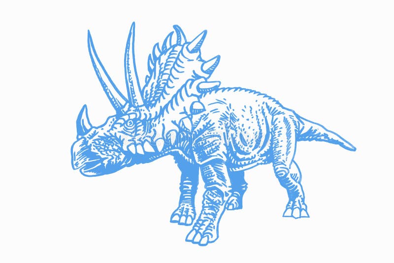 Graphical Blue Shark Isolated on White Background, Vector Color ...