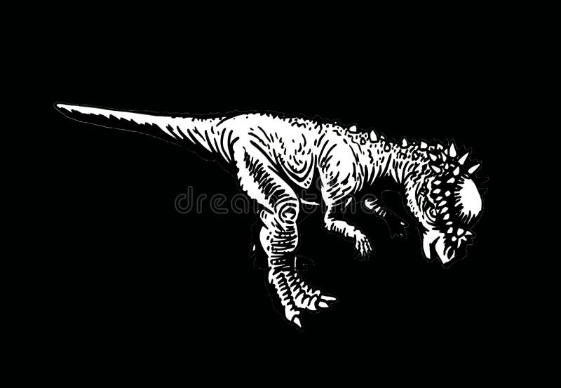 Graphical Pachycephalosaurus Standing ,vector Vintage Illustration ...