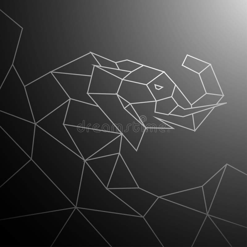 Graphical Elephant Illustration. Stock Illustration - Illustration of ...