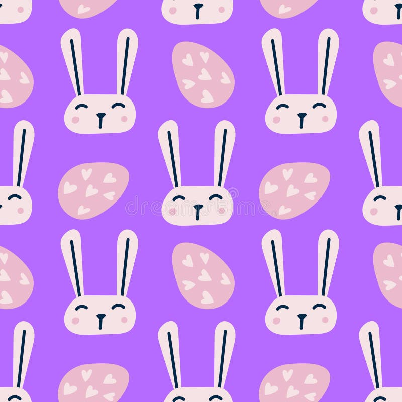 Graphical Minimalistic Seamless Pattern for Easter in Trendy Style ...
