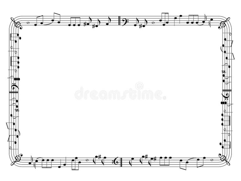 Graphical music frame stock vector. Illustration of musical - 23740095