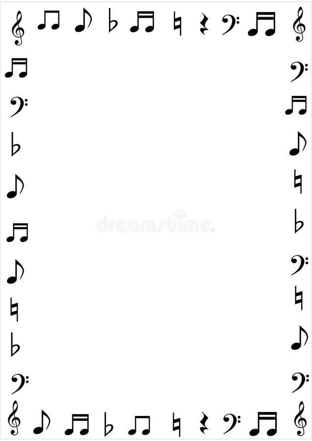 Graphical Music frame stock illustration. Illustration of painting ...