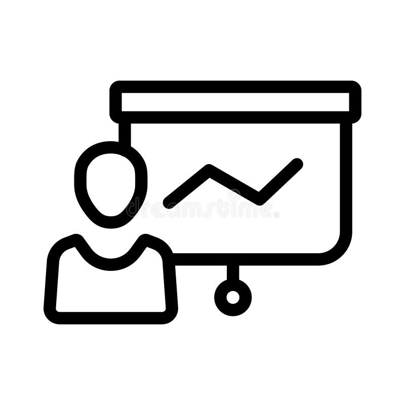 Graphical Presentation Icon Stock Vector - Illustration of graph ...