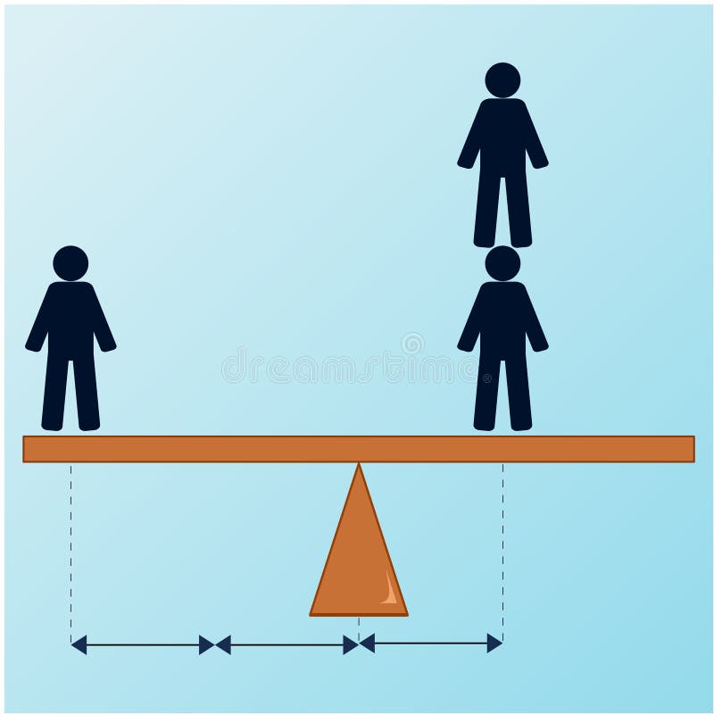 Graphical Representation of the Balance of Forces Stock Vector ...