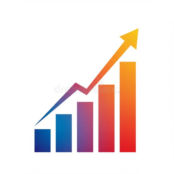 Graphical Representation of a Bar Chart with Four Ascending Bars in ...