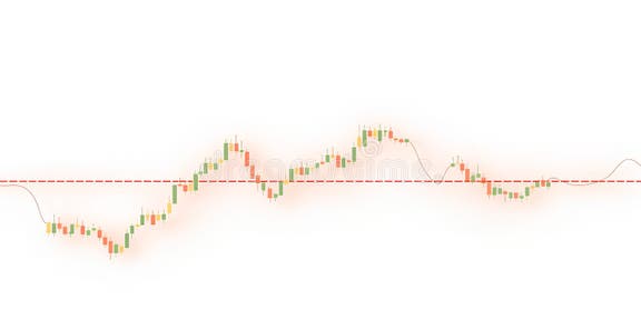 A Graphical Representation of a Candlestick Chart with a Horizontal Red ...