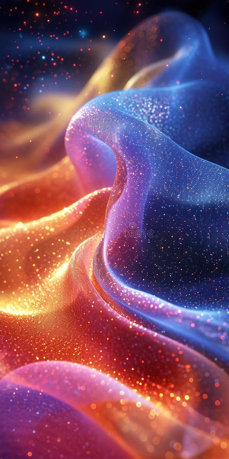 Graphical Representation of a Coloured Sine Wave. AI Generative Stock ...