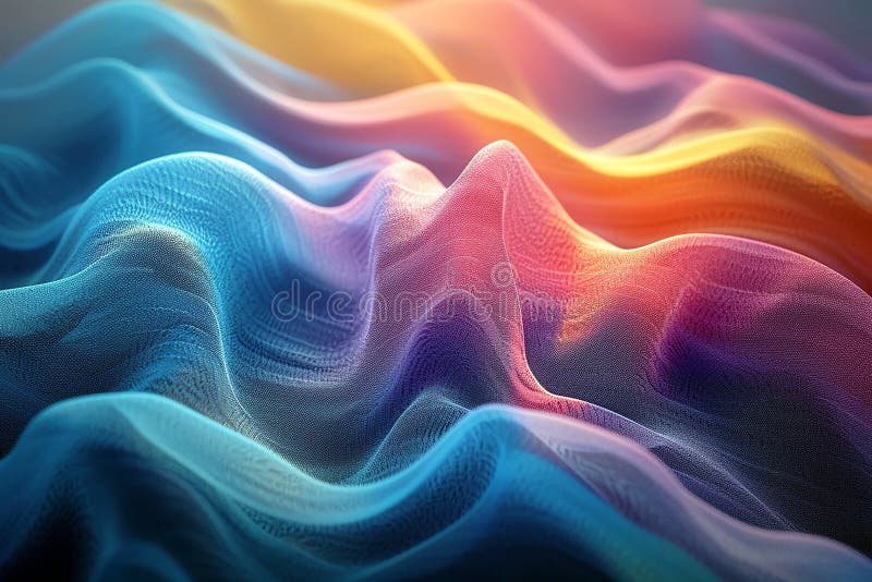 Graphical Representation of a Coloured Sine Wave. AI Generative Stock ... Graphical Representation of a Coloured Sine Wave. AI Generative Stock ...
