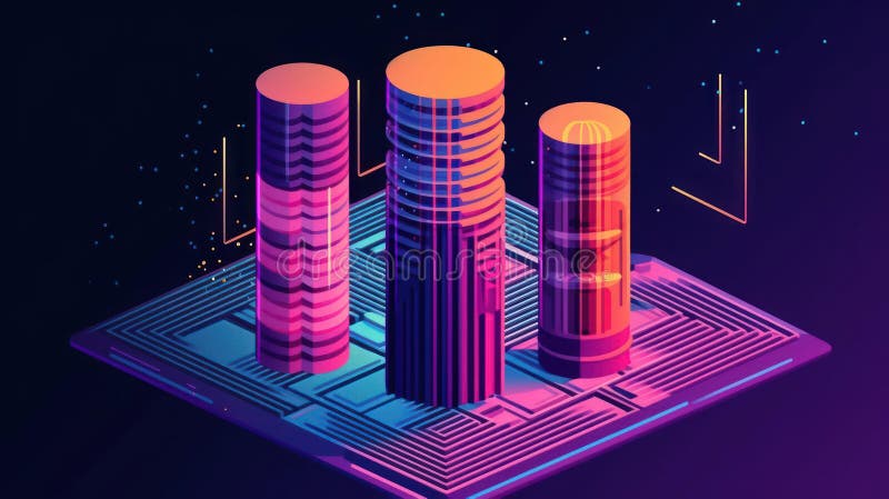 Giant database server stock illustration. Illustration of white - 62481502