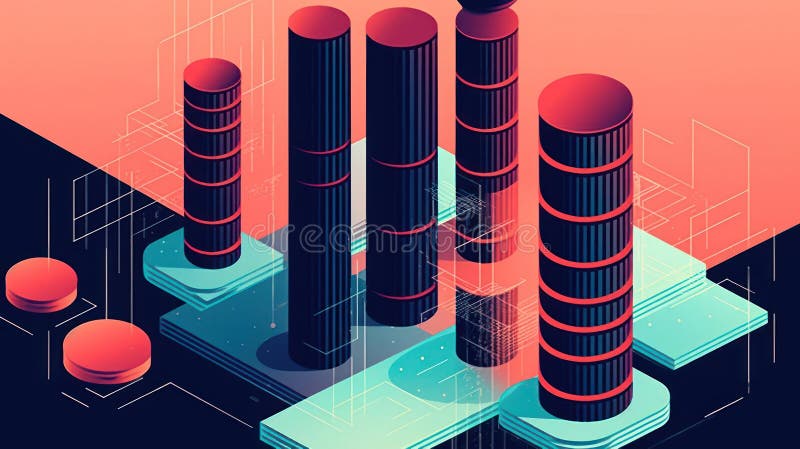 A Graphical Representation of a Database with Giant Columns Towering in ...