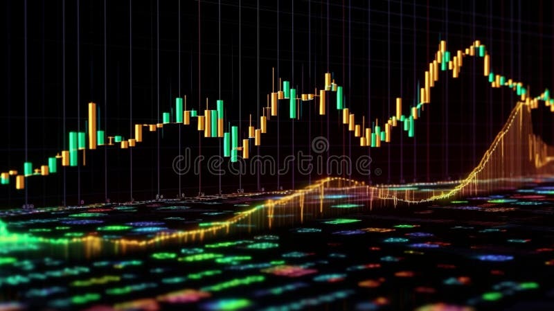 Graphical Representation of Digital Currency, Conceptual Market Chart ...