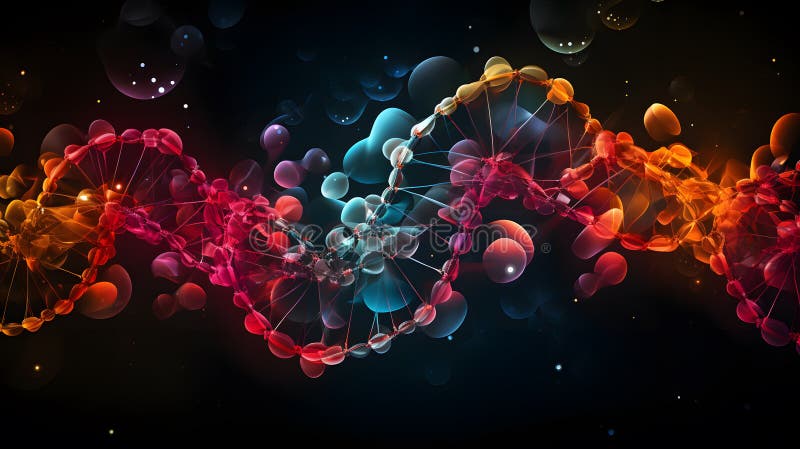Graphical Representation of the DNA Chain Stock Illustration ...