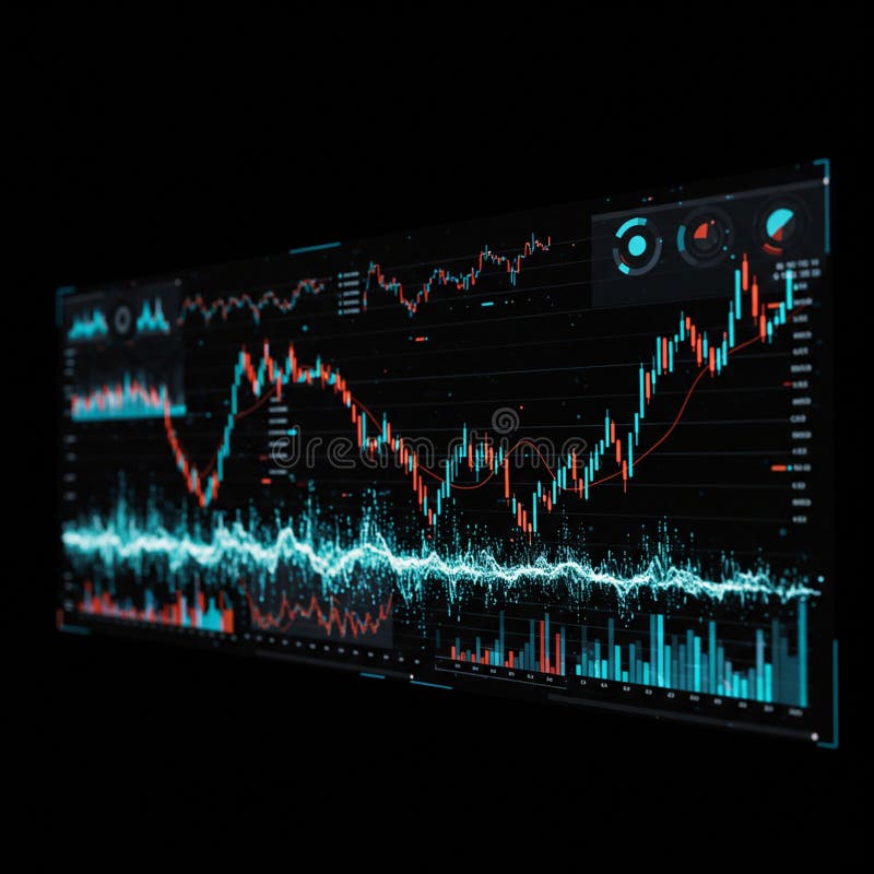 Graphical Representation of Financial Data Features Multiple Line and ...