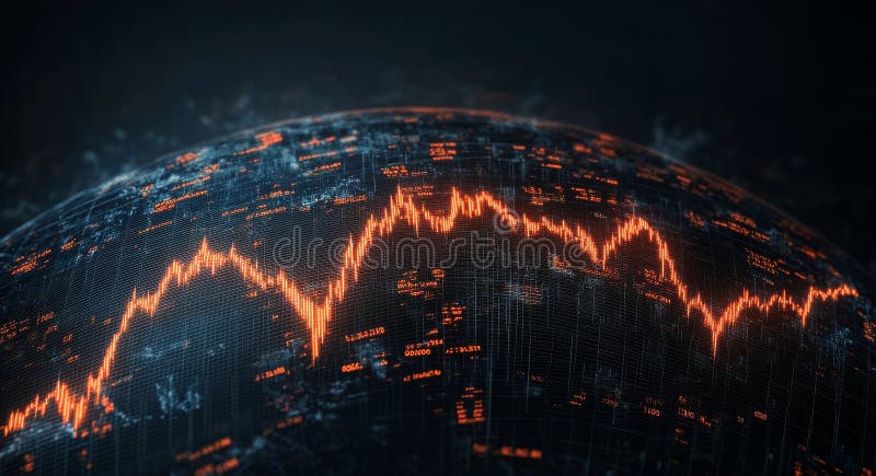 A Graphical Representation of a Financial Decline is Depicted through ...