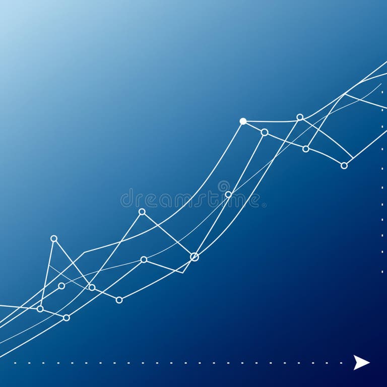 Graphical Representation with a Gradient Blue Background Transitioning ...