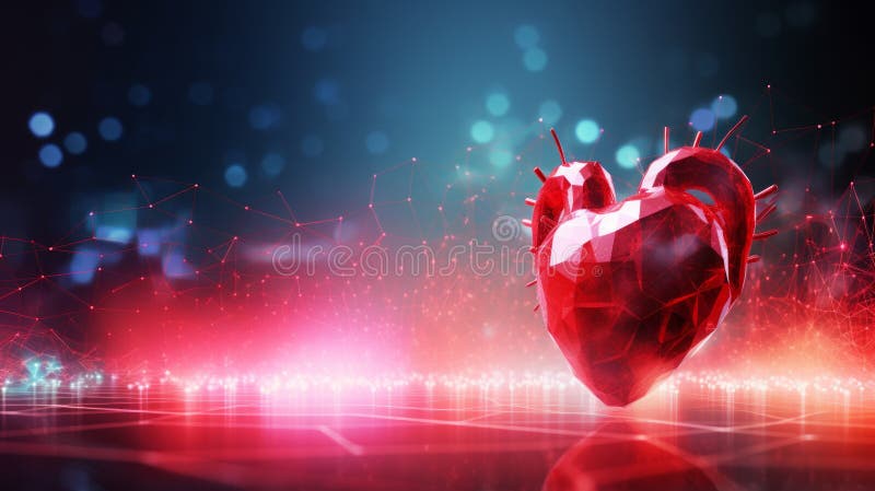 A Graphical Representation of a Heart Rhythm, Highlighting Cardiac ...