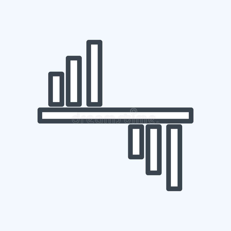 Graphical Representation Icon in Trendy Line Style Isolated on Soft ...
