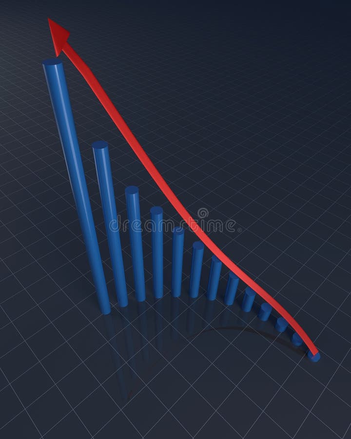 Graphical Representation of Profit Increase Stock Illustration ...