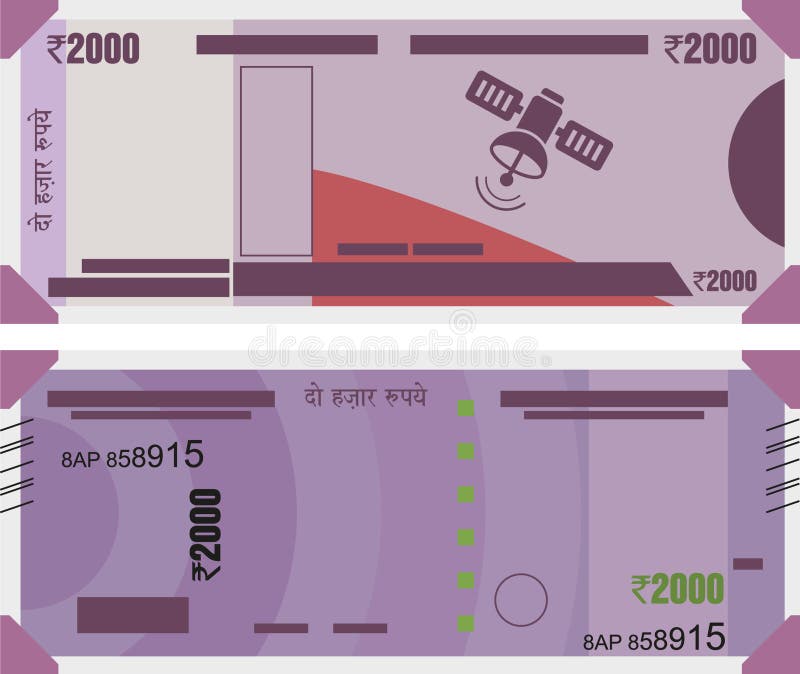 Graphical Representation of Rs. 2000 Indian Currency Stock Vector ... Graphical Representation of Rs. 2000 Indian Currency Stock Vector ...