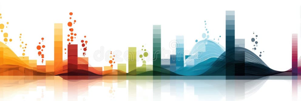 Conceptual Growth Represented through a Timeline Graphic Transforming ...