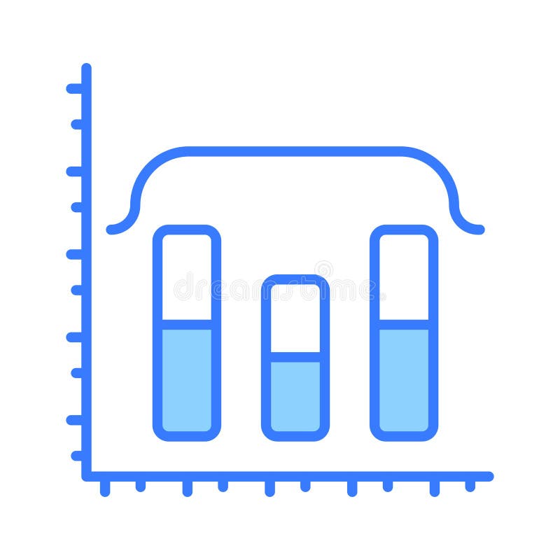 Graphical Representation of a Vertical Bar Chart, Business Chart Icon ... Graphical Representation of a Vertical Bar Chart, Business Chart Icon ...