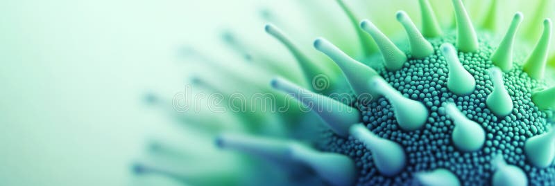 Graphical Representation of a Virus Showcasing Distinct Features and ...