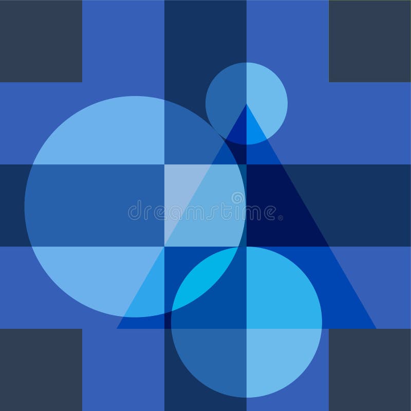 Graphical Shapes & Shades of Blue Stock Vector - Illustration of ...