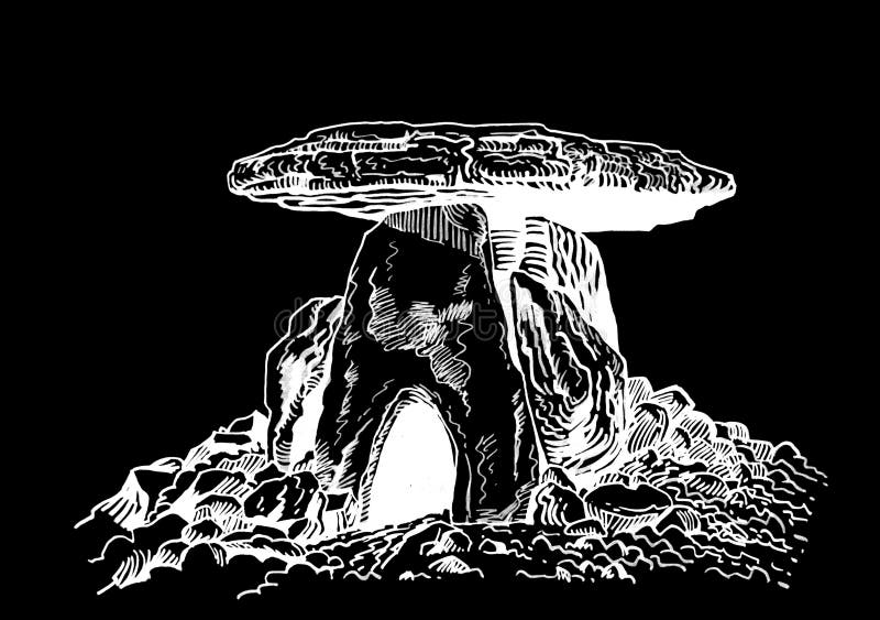Megalith Dolmen Stock Illustrations – 181 Megalith Dolmen Stock ...