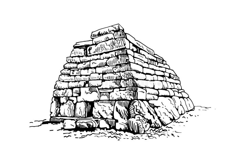 Graphical Sketch of Spinosaurus Isolated on White, Vector Illustration ...