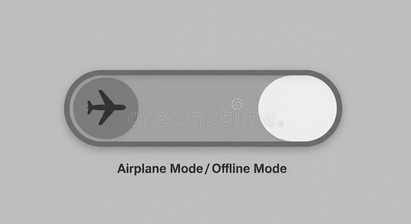 A Graphical Toggle Switch is Displayed on a Gray Background ...