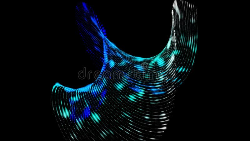 Graphics Abstract 3d Particle, Fluid Colorful Dots, Black Background ...