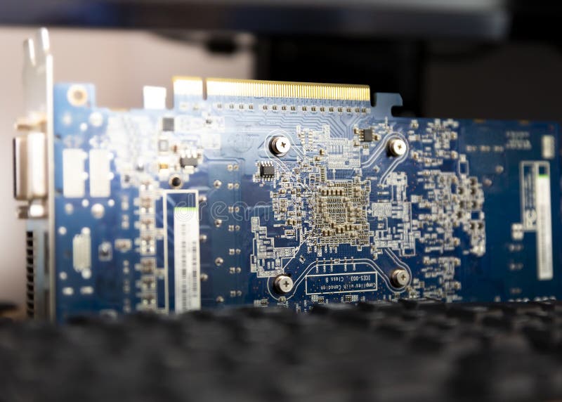 Graphics Card Chip and Circuits. Gaming Graphics Card for Video Games ...