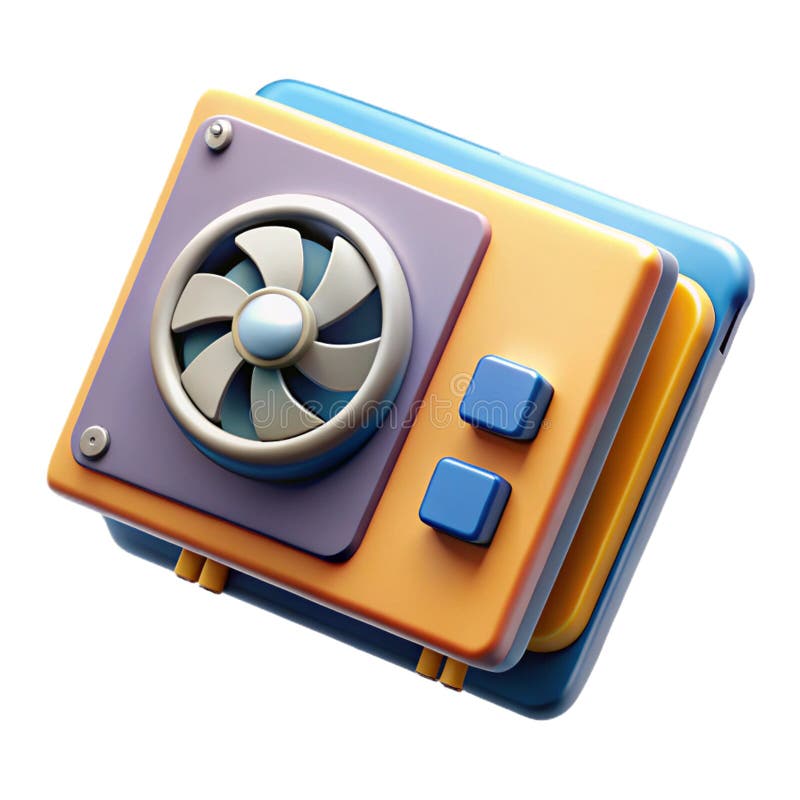 Graphics Card 3D Icon stock illustration. Illustration of icon - 359291990