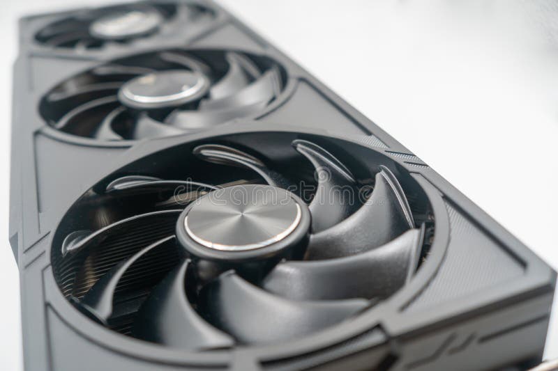 Graphics Card, Gpu. Cooling Technology with Three Fans for Efficient ...