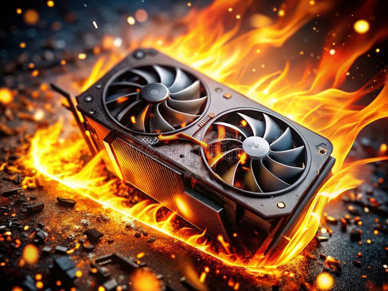 Graphics Card Overheating a Stunning Closeup of GPU Failure Due To ...
