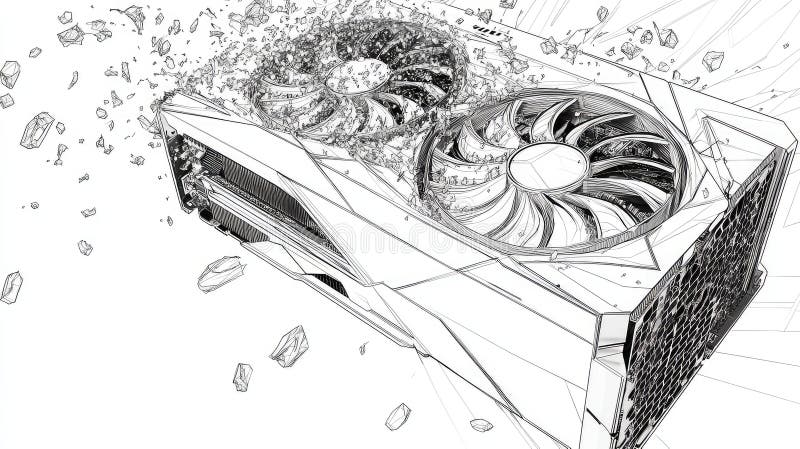 Gpu Line Drawing Stock Photos - Free & Royalty-Free Stock Photos from ...