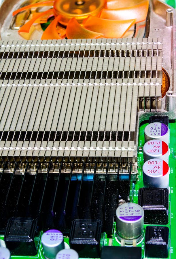 Graphics Card or Video Card (VGA). Stock Image - Image of detail ...