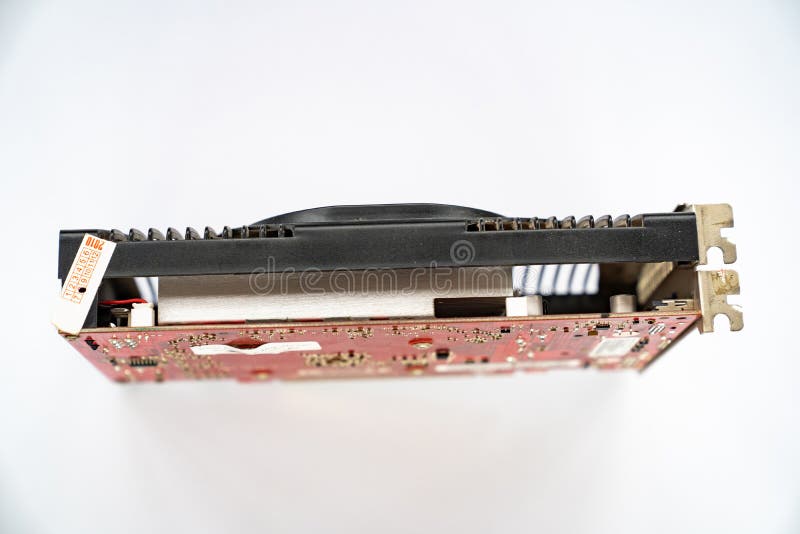 Graphics Card on White Background. Device that Transforms Graphic Image ...