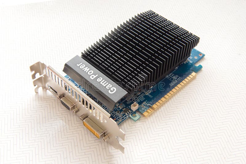Graphics Card on White Background Editorial Photography - Image of ...