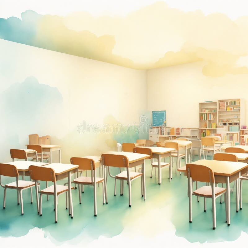 Graphics Colorful School Class in Primary School Beginning of the ...